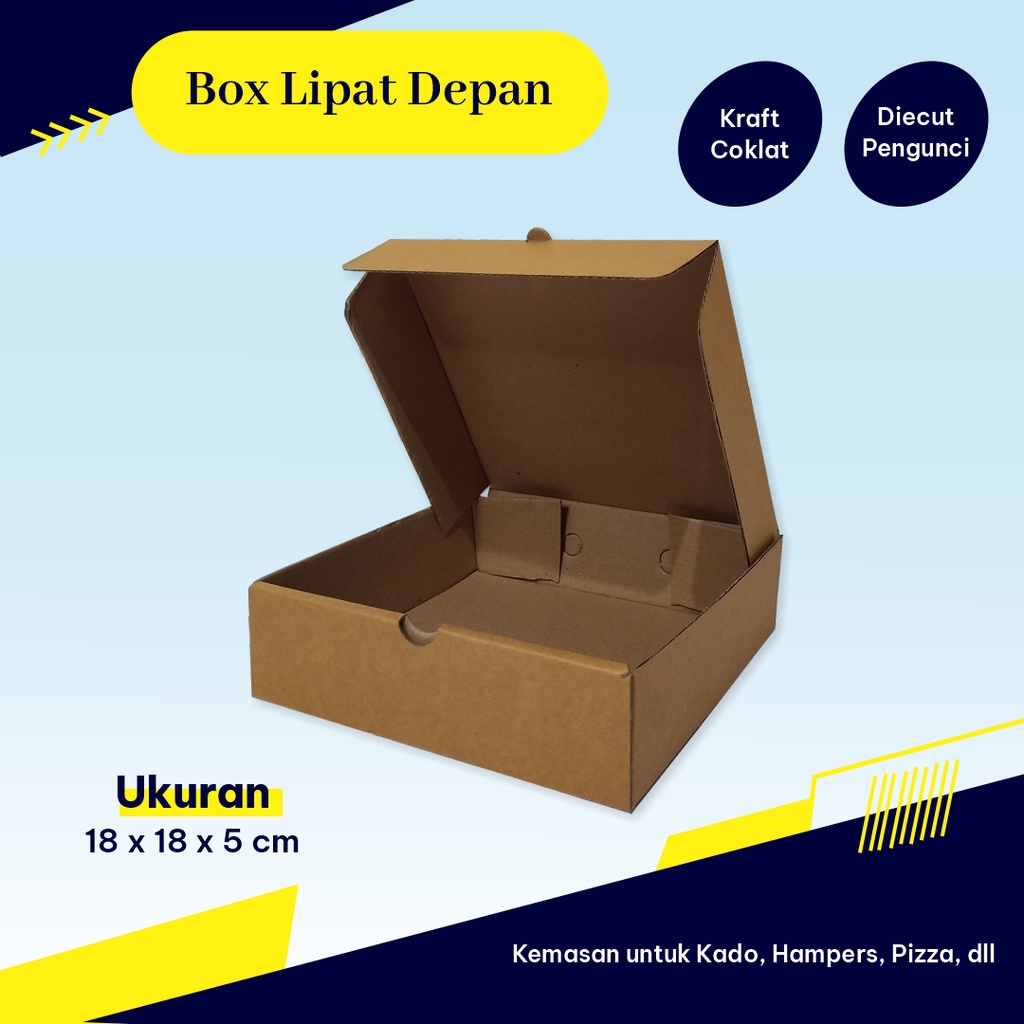 Jual Kardus/Box DC LD - Ukuran 18 x 18 x 5 cm Kardus/Packing/Karton/Box ...
