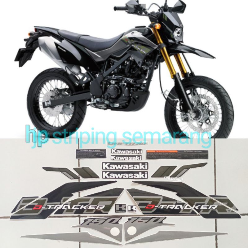 Jual Striping Kawasaki Dtracker all new Bf th 2021 Hitam | Shopee Indonesia
