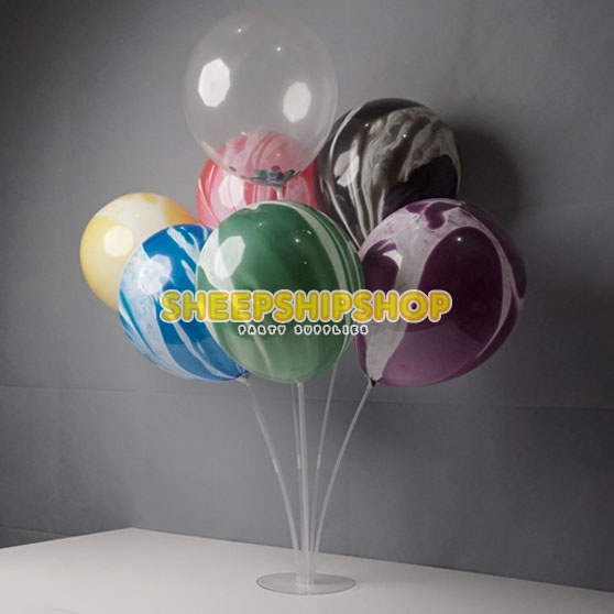 Jual ECERAN STANDING TIANG BALON MEJA Display dengan Base Akrilik dan ...
