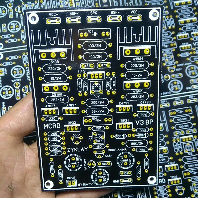 Jual PCB V3 VERSI BIPOLAR ZYKLAY NEW ready warna hitam | Shopee Indonesia