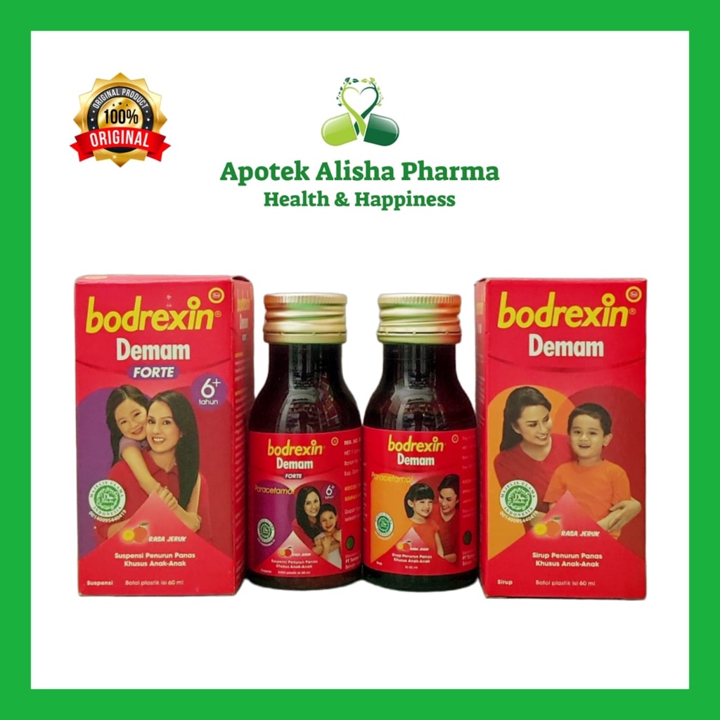 Jual Bodrexin Demam / Forte Sirup 60ml - Bodreksin Syrup Obat Penurun ...