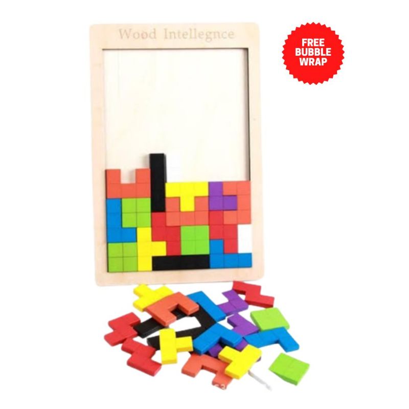 Jual Russian Block | Puzzle Tetris | Mainan Edukasi Kayu | Montessori ...