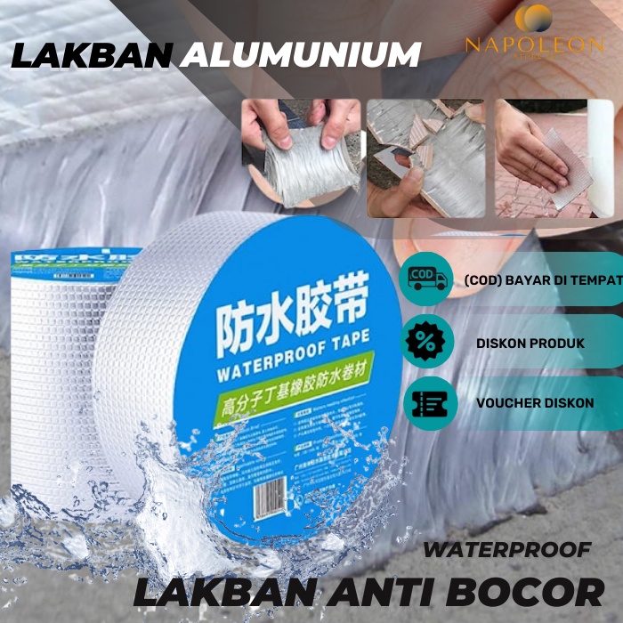 Jual Lakban Aluminium Foil Lakban Tambal Anti Bocor Atap Rumah Dinding Genteng BAk Mandi Anti ...