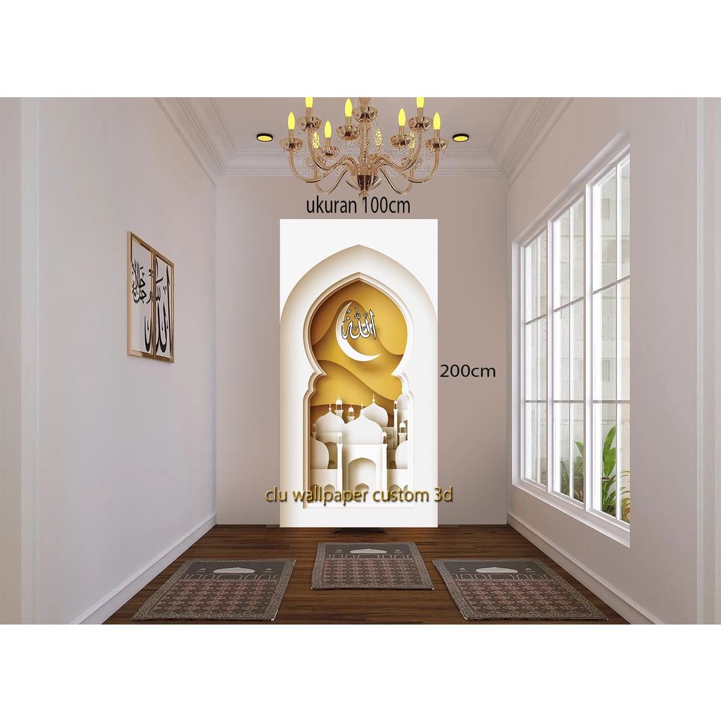 Jual WALLPAPER MUSHOLA, STICKER MIHRAB, STICKER DINDING MASJID, STIKER ...