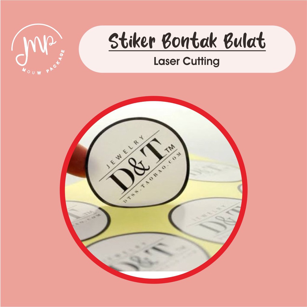 Jual STIKER BULAT LASER CUTTING/ LABEL BULAT | Shopee Indonesia