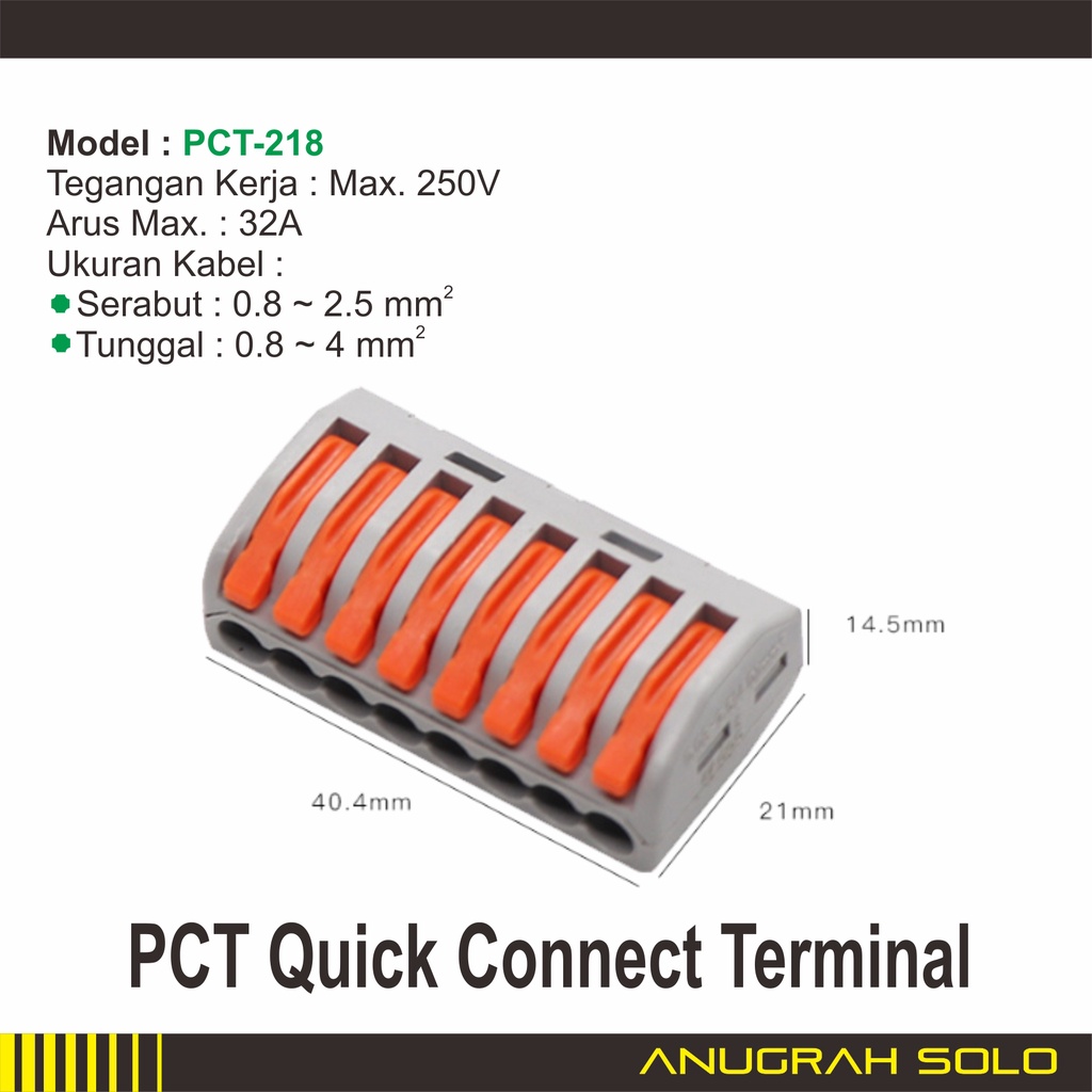 Jual Terminal PCT Konektor Kabel PCT 212 213 214 215 218 2P 3P 4P 5P 8P | Shopee Indonesia