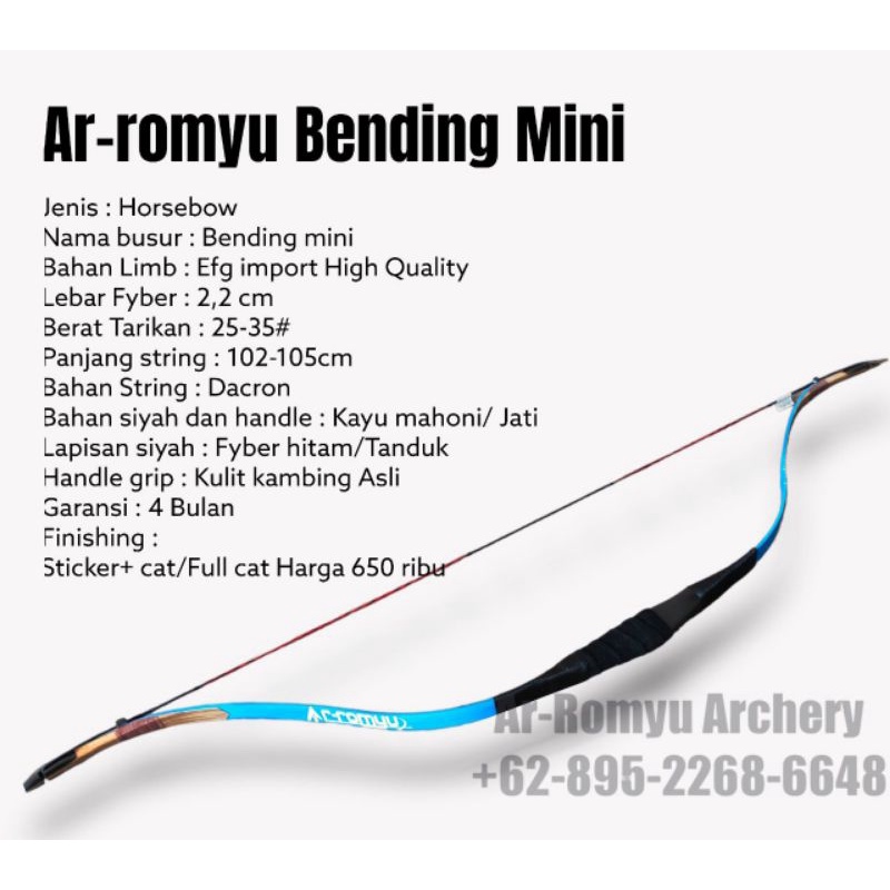 Jual Busur Turkish Bending mini Ar Romyu Archery | Shopee Indonesia