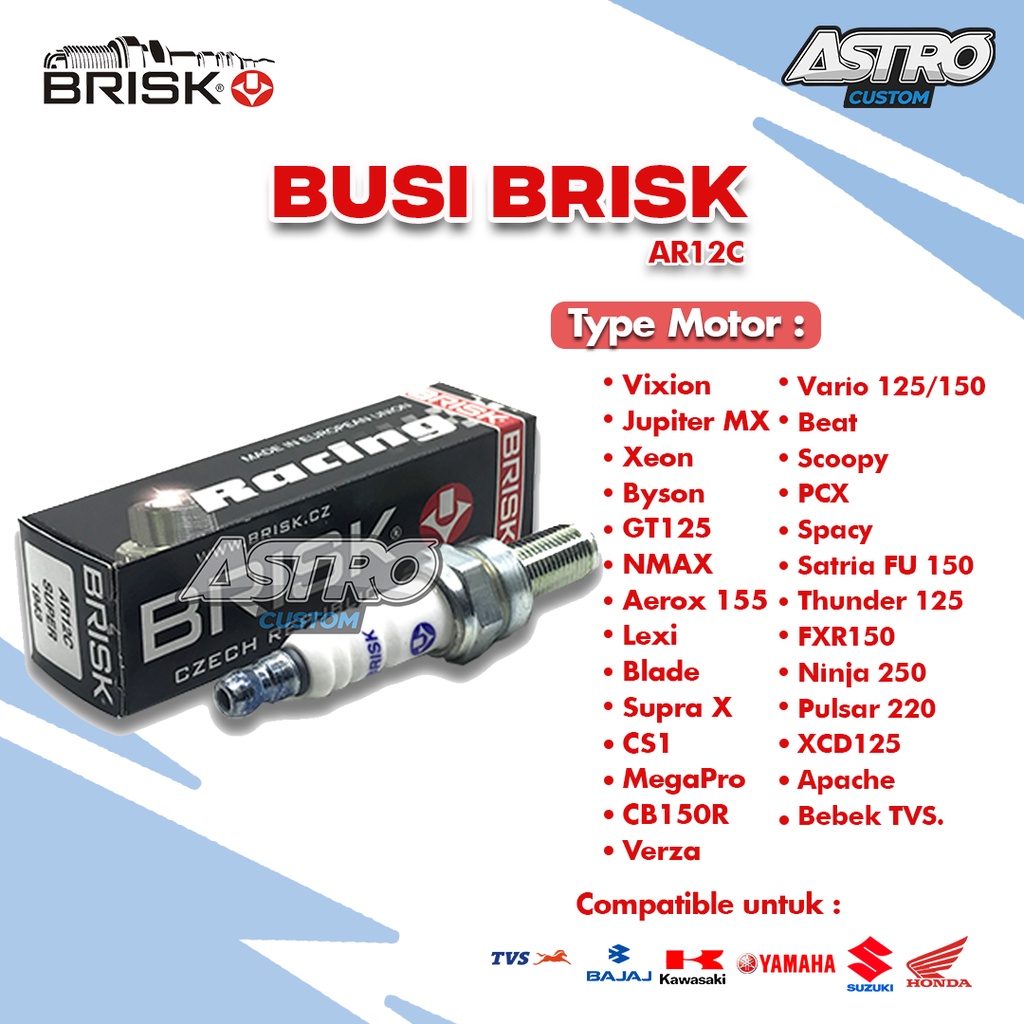 Jual Busi Racing Brisk NMAX Aerox 155 PCX Vario 125 150 Copper Super ...