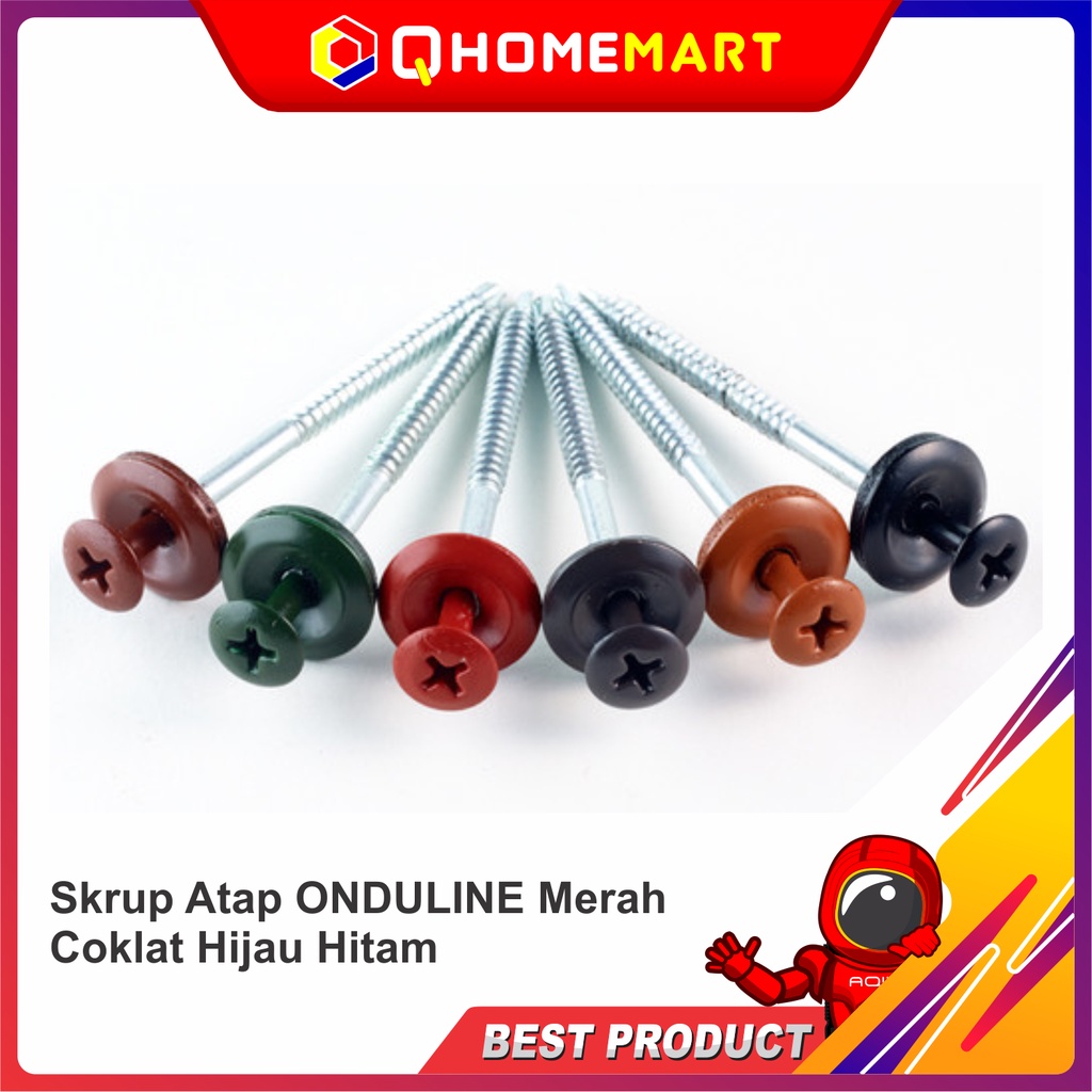 Jual Skrup Atap ONDULINE Merah Coklat Hijau Hitam | Shopee Indonesia