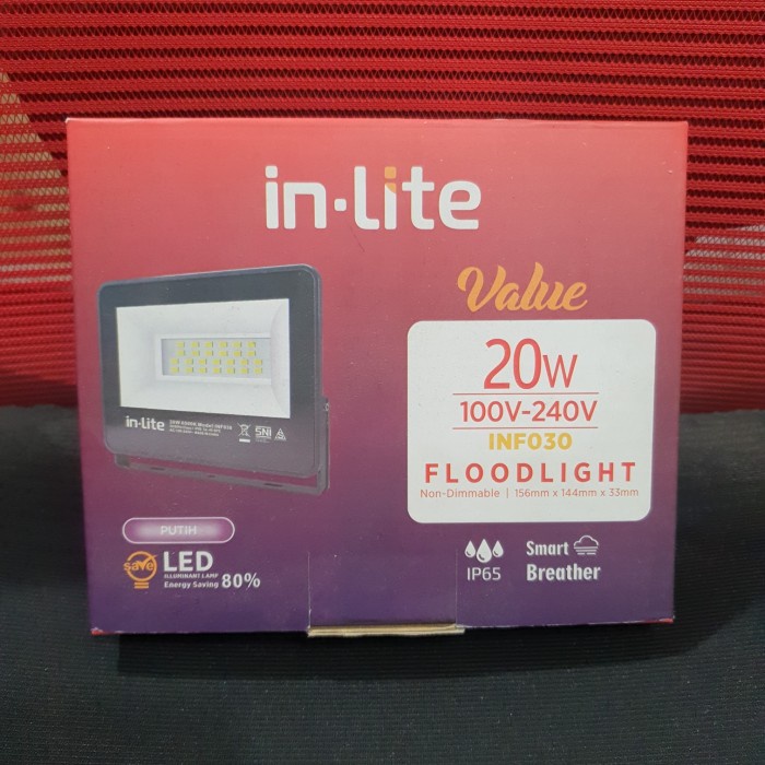 Jual Lamp Lampu Sorot Floodlight Led Inlite Value 20W 20 Watt - Inf030 ...