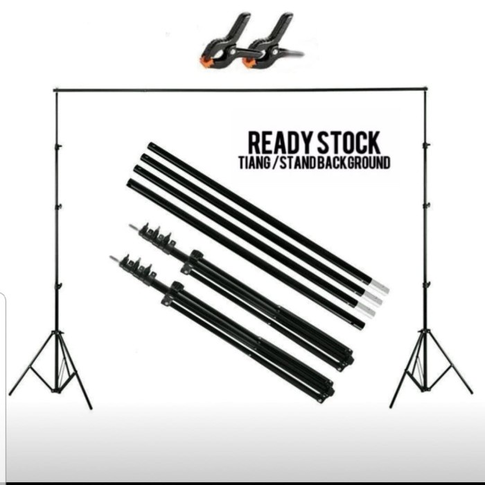 Jual stand tiang backdrop foto studio foto booth photobooth free klip ...