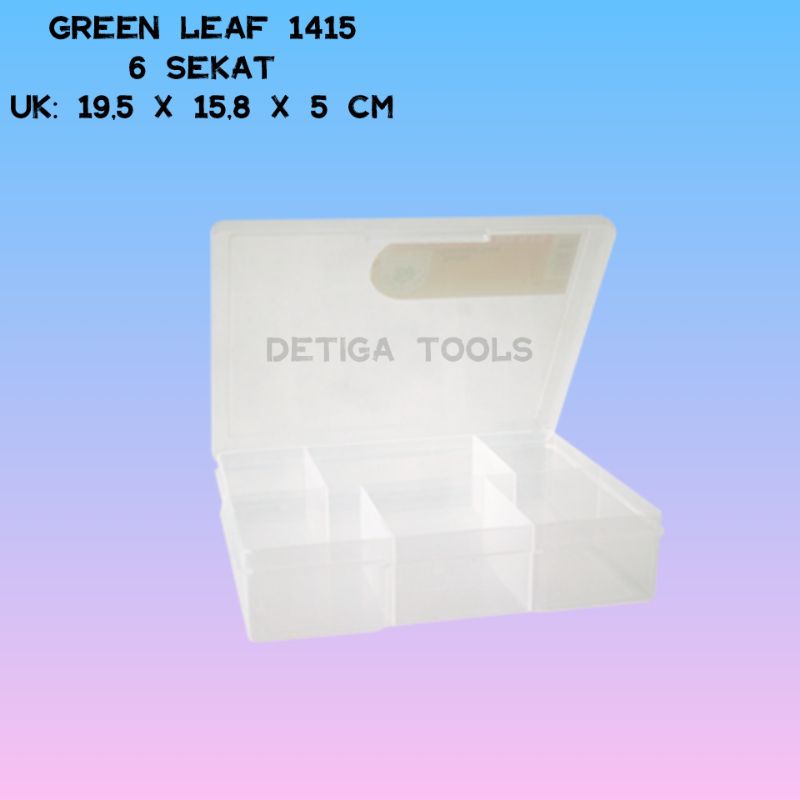 Jual GREEN LEAF 1415 Kotak Perkakas Box Plastik Reiko Storage Box Spare ...