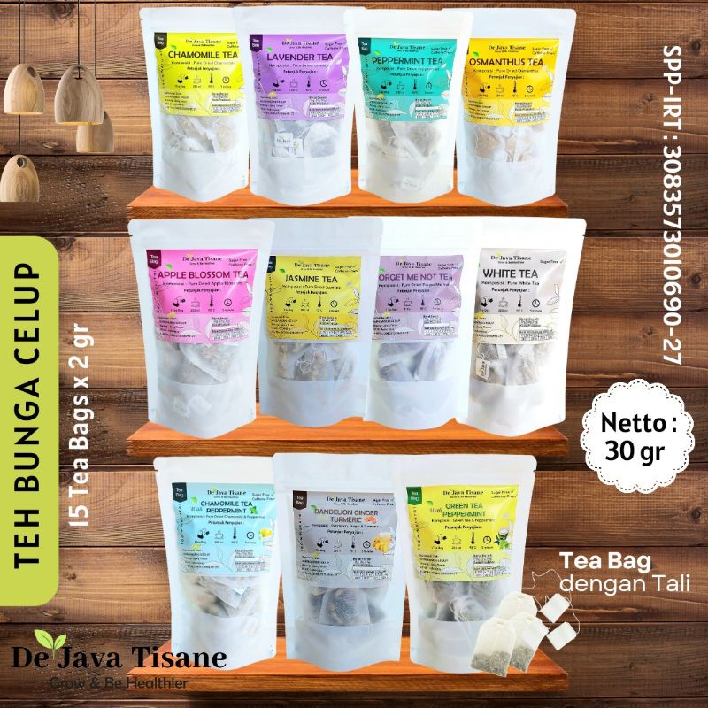 Jual Teh Celup Teh Bunga Chamomile Telang Peppermint Lavender All ...