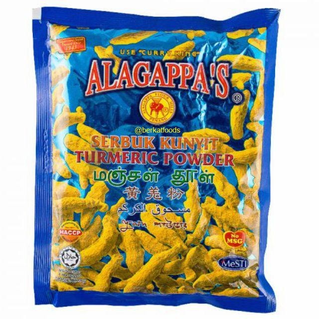 Jual Turmeric Powder Alagappa's / Haldi Curcuma / Kunyit Bubuk ...