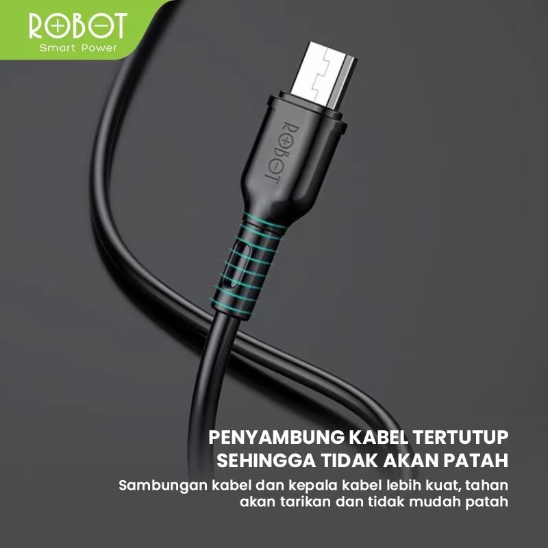 Jual Kabel Data Micro USB ROBOT RBM100S ORI Garansi Resmi 1 Tahun ...