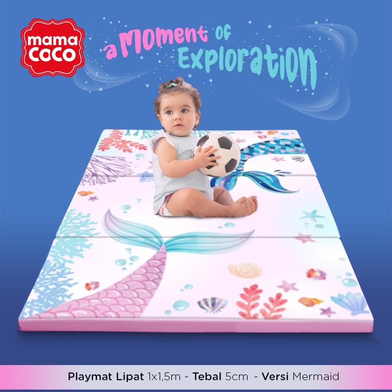 Jual MAMACOCO Karpet Lipat Playmat Bayi Karpet Bayi Tebal 5cm Matras Bayi Playmat MERMAID Tempat ...