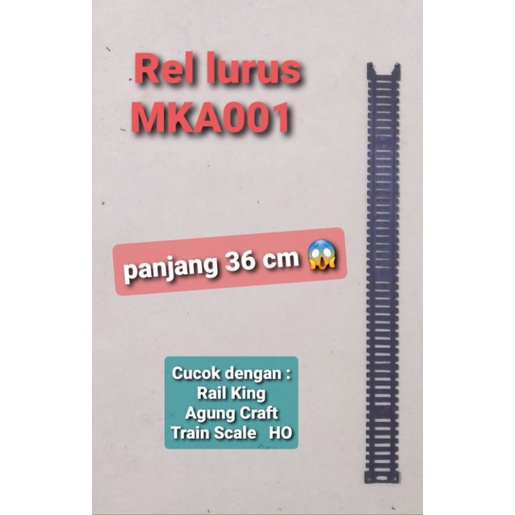 Jual MKA001 Rel Lurus Mainan KERETA API | Bisa Join RAIL KING RAILKING ...