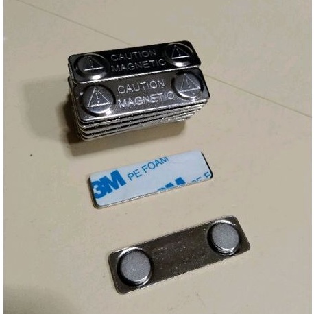 Jual Magnet Dada Magnet Nama magnet name tag magnet pin 45x13x5mm ...