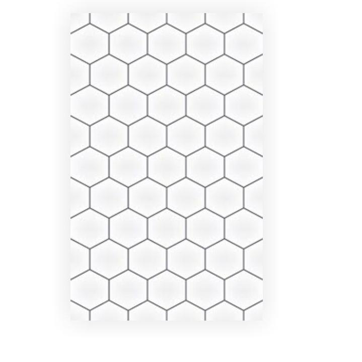 Jual Kia - Keramik Dinding / Tembok / Wall Tile Hexagon Black 25X40 Kw1 ...
