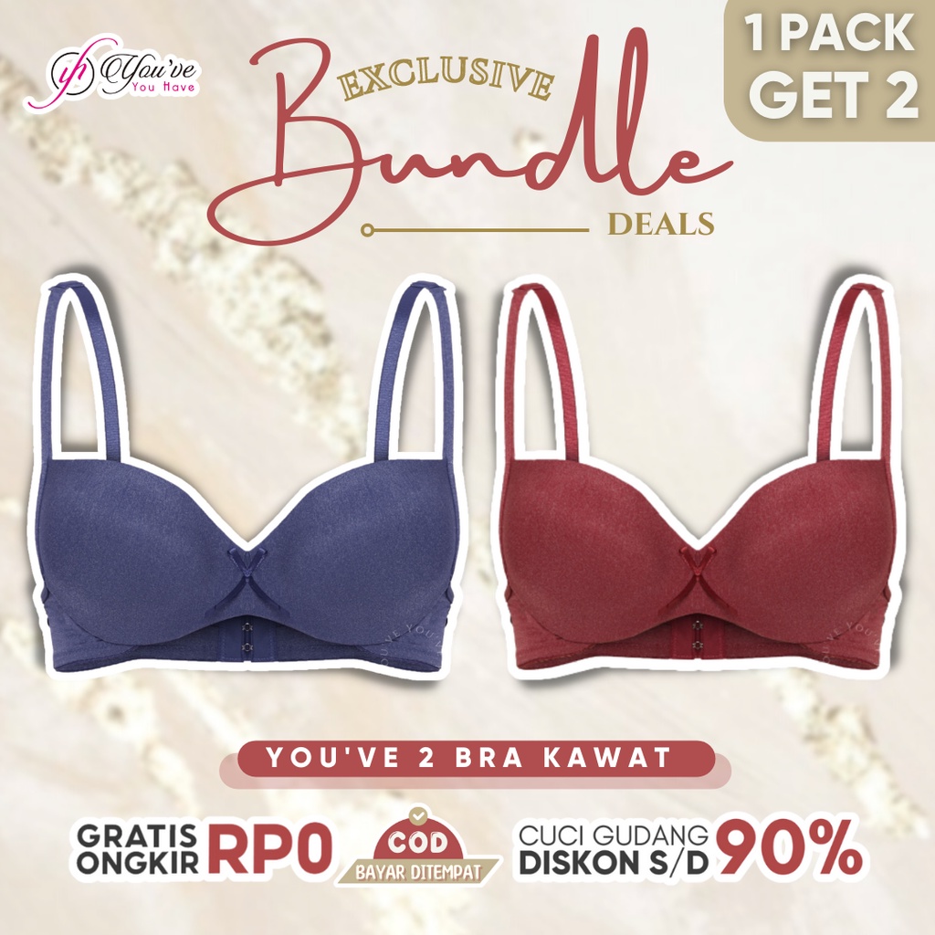 Jual YouHave EXCLUSIVE Paket Bundle SALE 2 PCS Bra Kawat BH Kawat Busa Tipis Bundle Paket Hemat ...