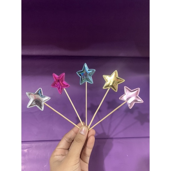 Jual Topper kue Bentuk Bintang Mahkota hati Topper cupcake Dekorasi Kue ...