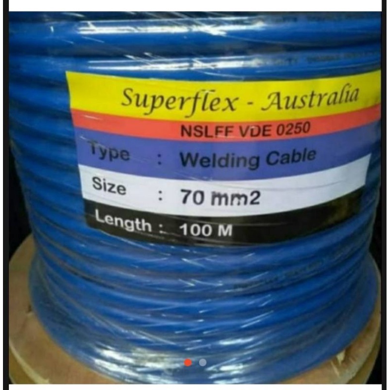 Jual kabel las 70 mm FULL TEMBAGA superflex | Shopee Indonesia