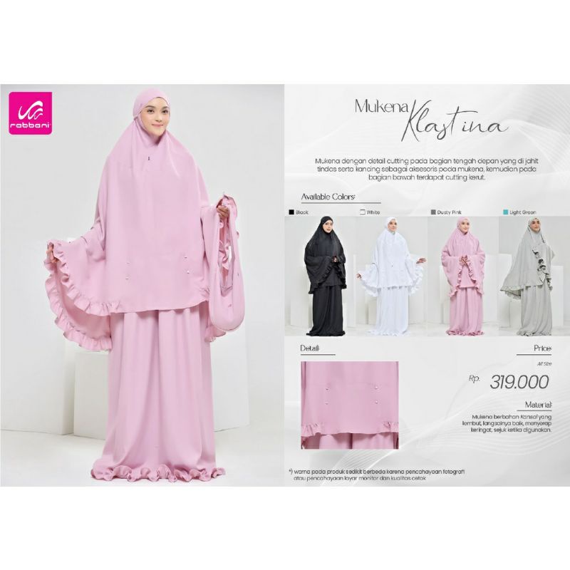 Jual Mukena Rabbani Klastina | Shopee Indonesia