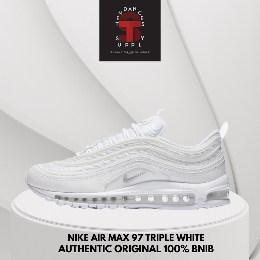 Jual Sepatu Nike 100 Original BNIB-Nike Air Max 97 Triple White ...