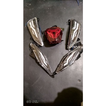 Jual sein assy set depan belakang custom honda genio gen 2 lazy eyes ...