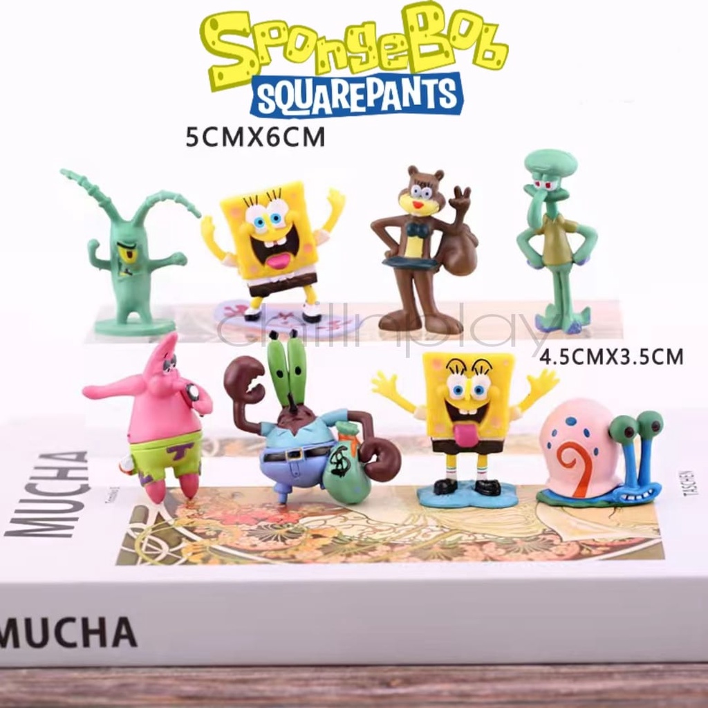 Jual MAINAN ACTION FIGURE SPONGEBOB SET FIGURE PATRICK STAR LUCU HADIAH ...