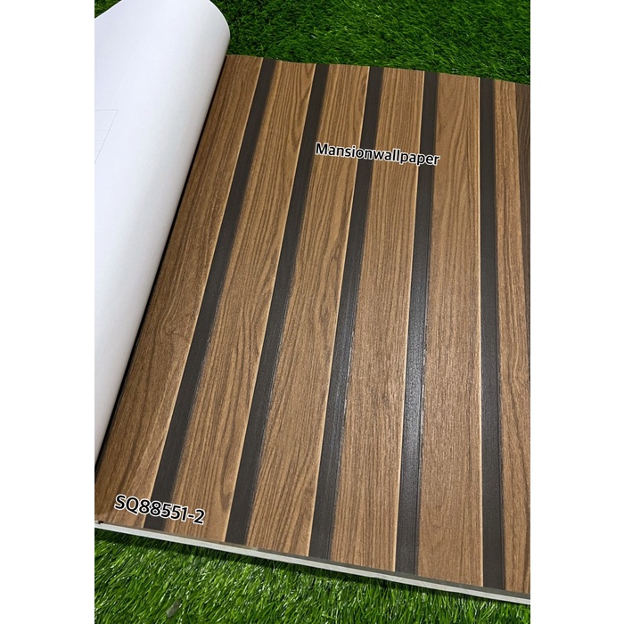 Jual Wallpaper Wallpaper Dinding Korea Motif Kayu Panel Wpc Coklat 15M2 ...
