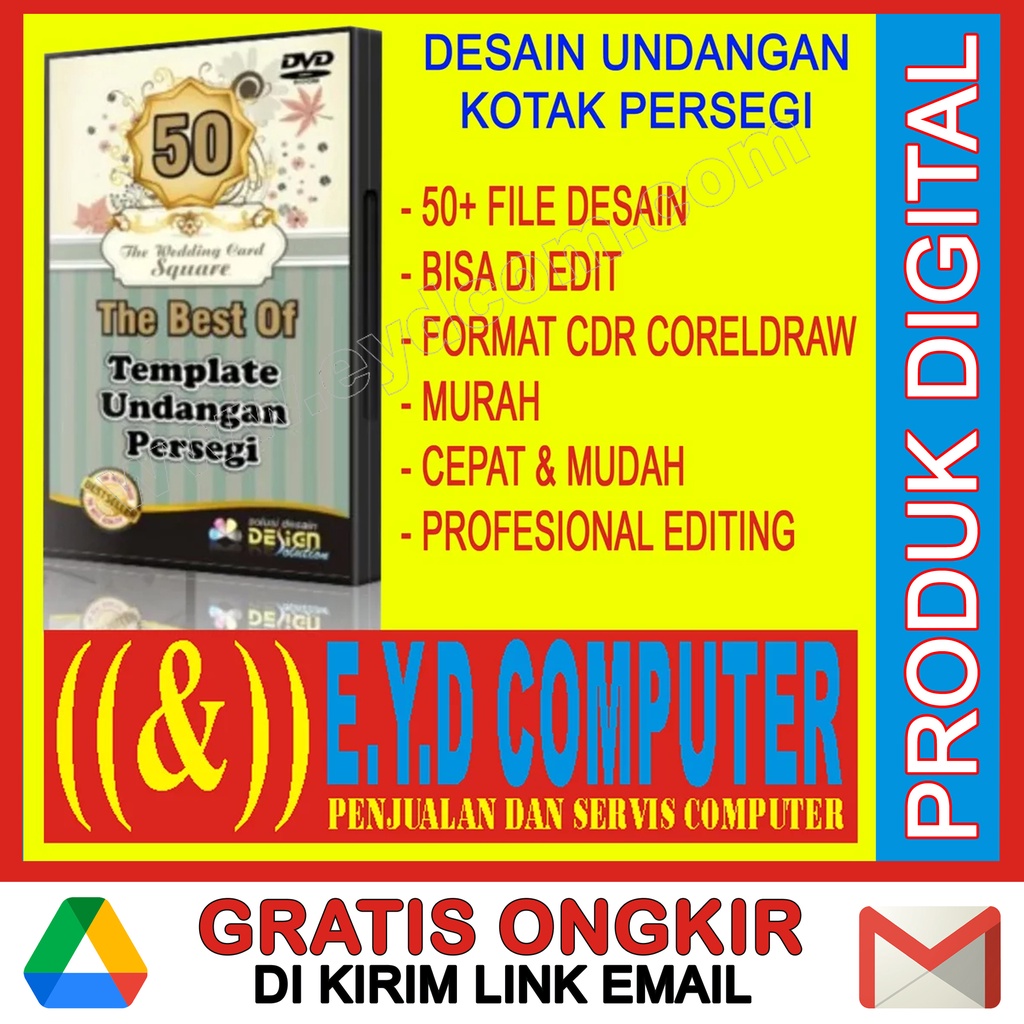 Jual DESAIN UNDANGAN KOTAK PERSEGI KOLEKSI TEMPLATE DESIGN GRAFIS ALBUM ...