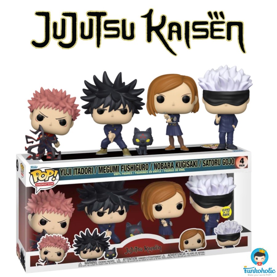 Jual Funko POP! Jujutsu Kaisen Yuji Glow, Megumi, Nobara, Satoru ...