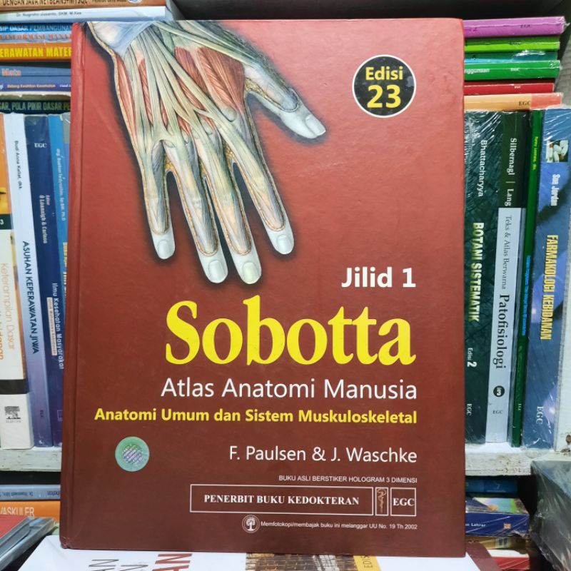 Jual ORIGINAL SOBOTTA ATLAS ANATOMI MANUSIA JILID 1 EDISI 23 | Shopee ...