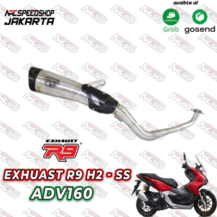 Jual Knalpot R9 H2 Honda Adv 160 Fullsystem Exhaust R9 Adv160 R9 ...