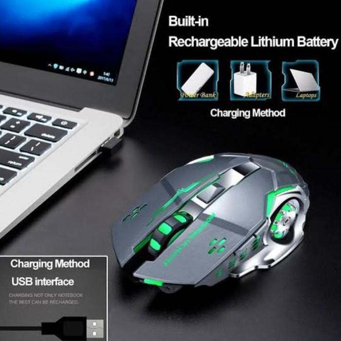 Jual Original Wolf X7 - Mouse Wireless Gaming - Silent Button Rgb Led ...