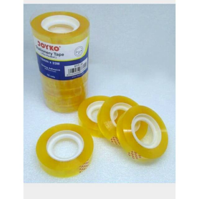 Jual Joyko Stationery Tape Clear (STT-30) /Roll / Solatip / Solasi ...