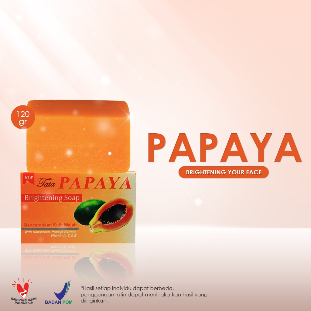 Jual Tata Papaya Brightening Soap/ Sabun Pepaya 120gr | Shopee Indonesia