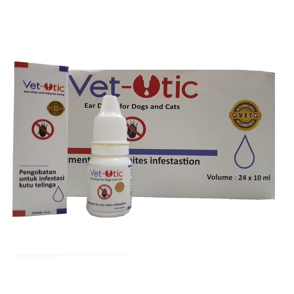 Jual Vet Otic vetotic 1BOX (24pcs) Vet-Otic Obat Kutu Tetes Telinga ...