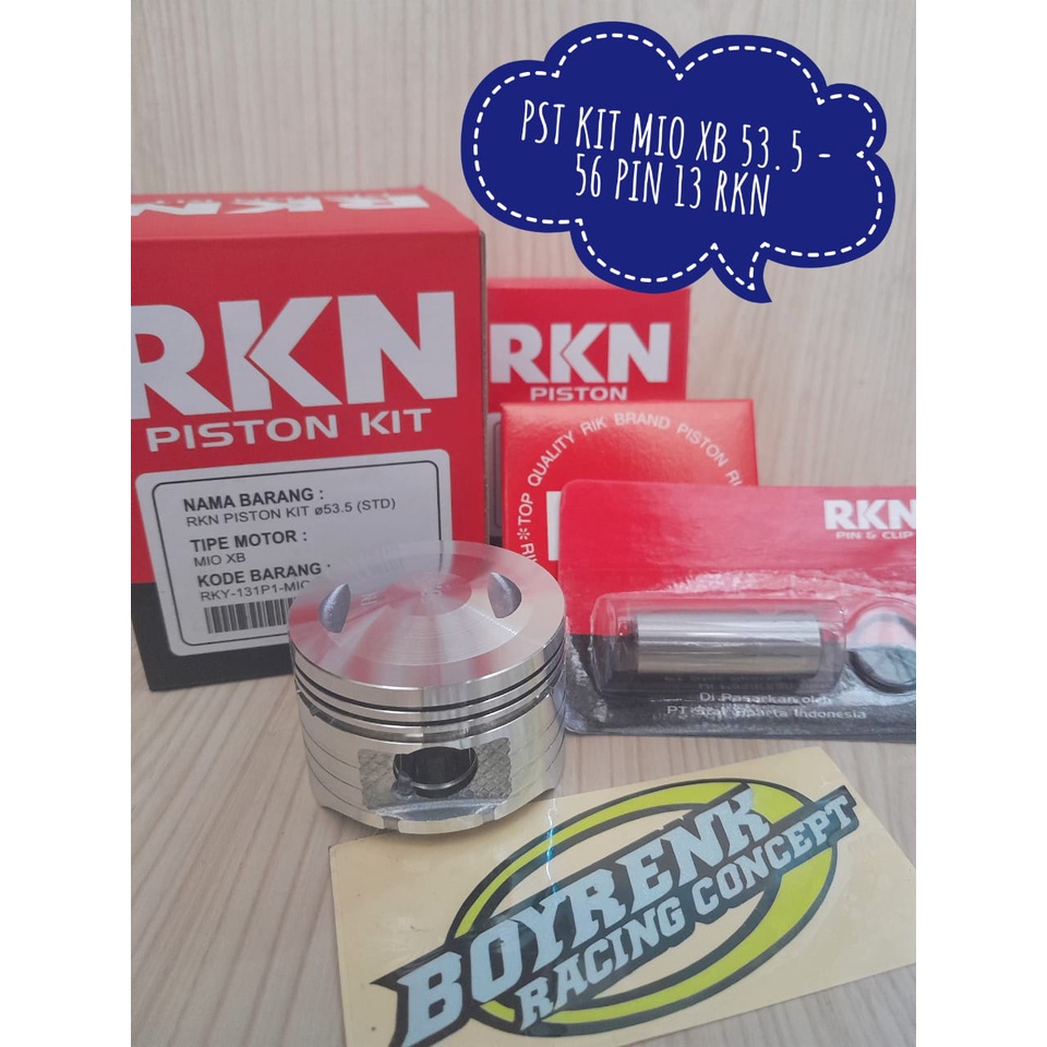 Jual PISTON KIT MIO XB 53,5 - 56 PIN 15 RKN - BOYRENK SURABAYA | Shopee ...