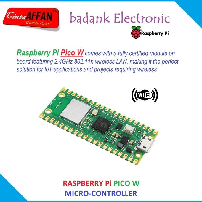 Jual Raspberry Pi PICO W WIFI 2.4GHz 802.11n Wireless LAN | Shopee Indonesia