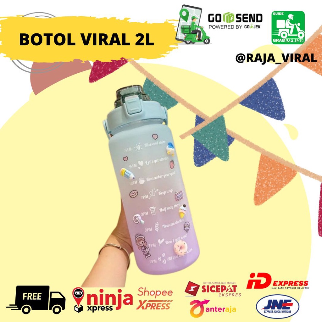 Jual botol viral 2 liter | Shopee Indonesia