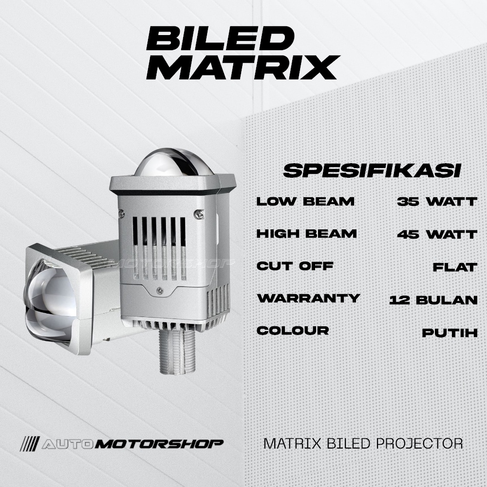 Jual Biled Projector Matrix Mini Lens 2 Inch High Low P9 E19 Ori ...