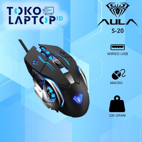 Jual Aula S20 / S-20 Gaming Wired Mouse Macro Software | Shopee Indonesia