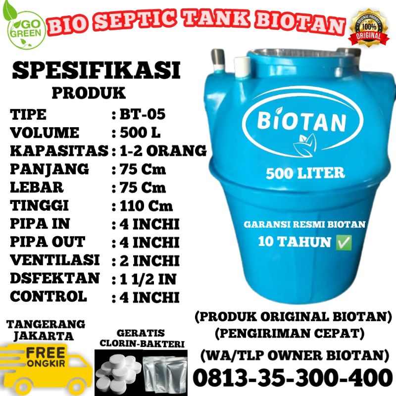 Jual septic tank bio. bio tank 500 liter biotech. Septictank. sepiteng ...