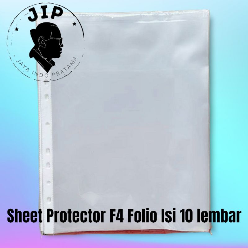 Jual IMCO Sheet Protector F4 Folio Pocket PP File Clear Sheet Tebal 0.6 ...