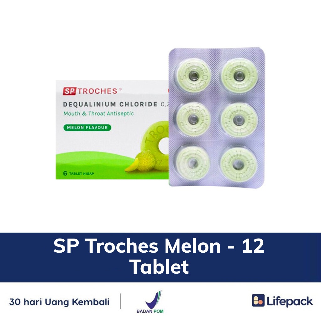 Jual SP Troches Melon - 12 Tablet - LIFEPACK | Shopee Indonesia