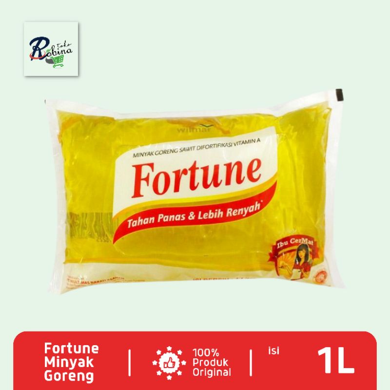 Jual Minyak Goreng Fortune kemasan bantal 1 liter | Shopee Indonesia
