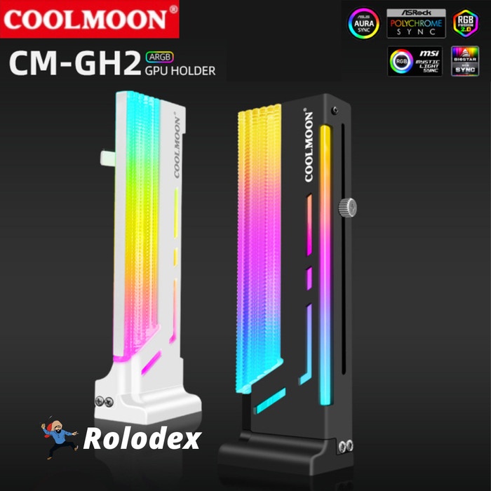 Jual Cooler Gpu Vga Holder Argb Coolmoon Cm-Gh2 | Shopee Indonesia
