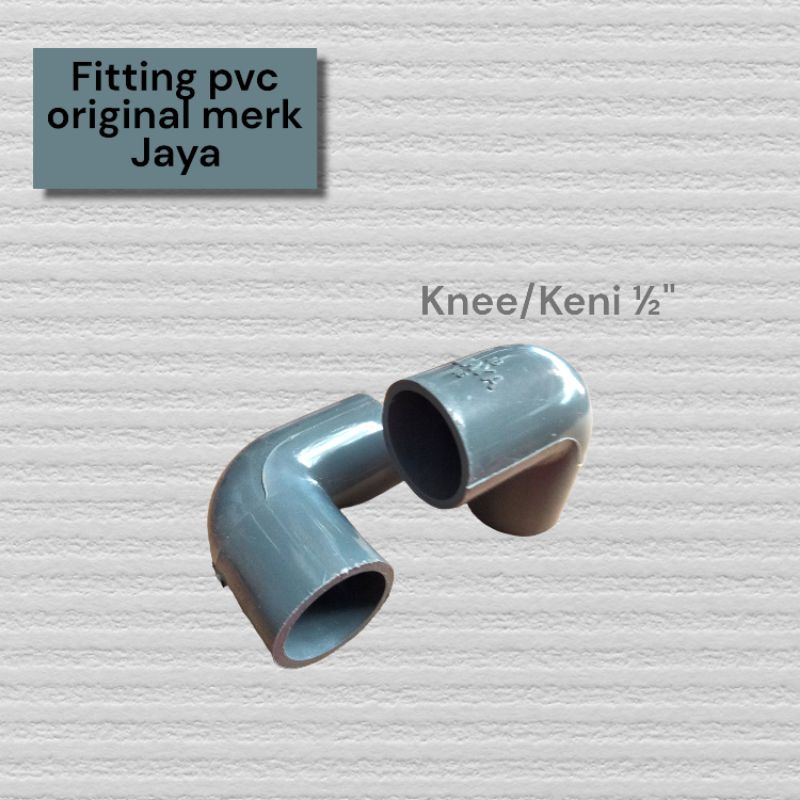 Jual Keni sambung merk Jaya ukuran ½" / knee pvc paralon ½" | Shopee ...